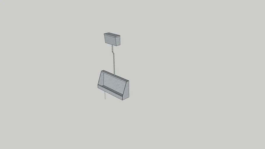 1200 ss trough urinal 3d model