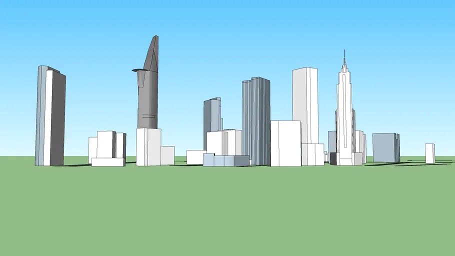 60 giay - 02/04/2020 (COVID 19) Saigon Ho Chi Minh city 3D Model