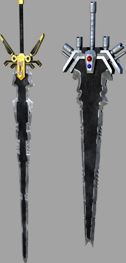 Fantasy Greatswords Game Ready 3D Model