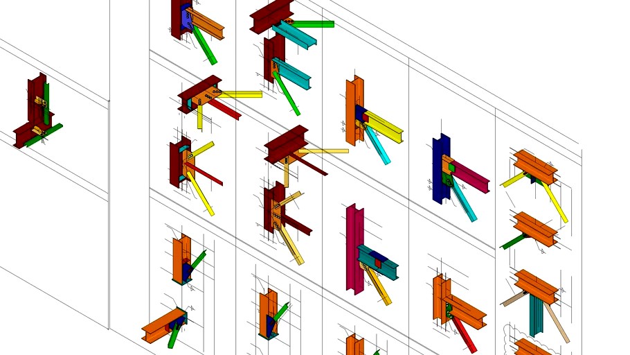 TYPICAL CONNECTION DETAIL FOR GIRT 3d model