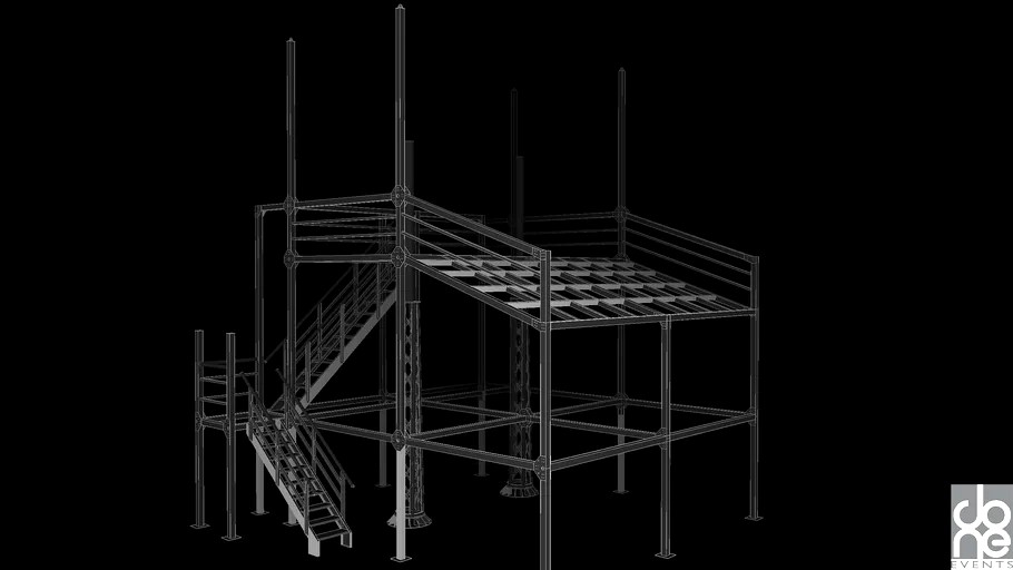 ZIPLINE LANDING 3d model