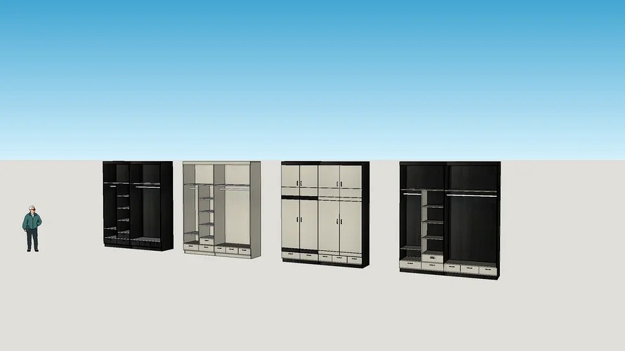 lemari pakaian 3d model