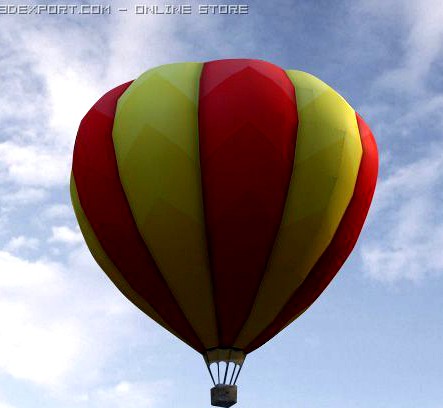 Fire Balloon 3D Model