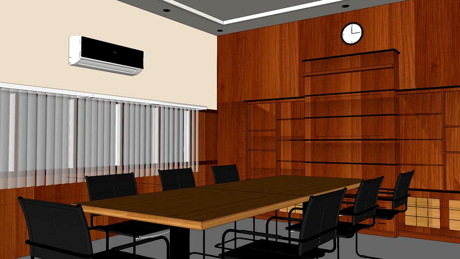Interior Ruang Rapat 3d model
