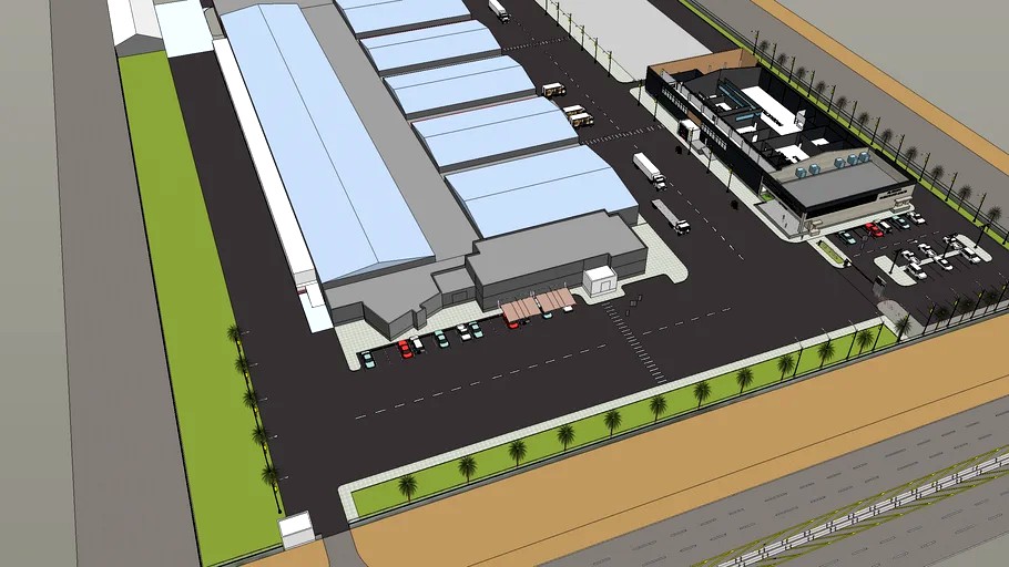 master plan factory 3d model