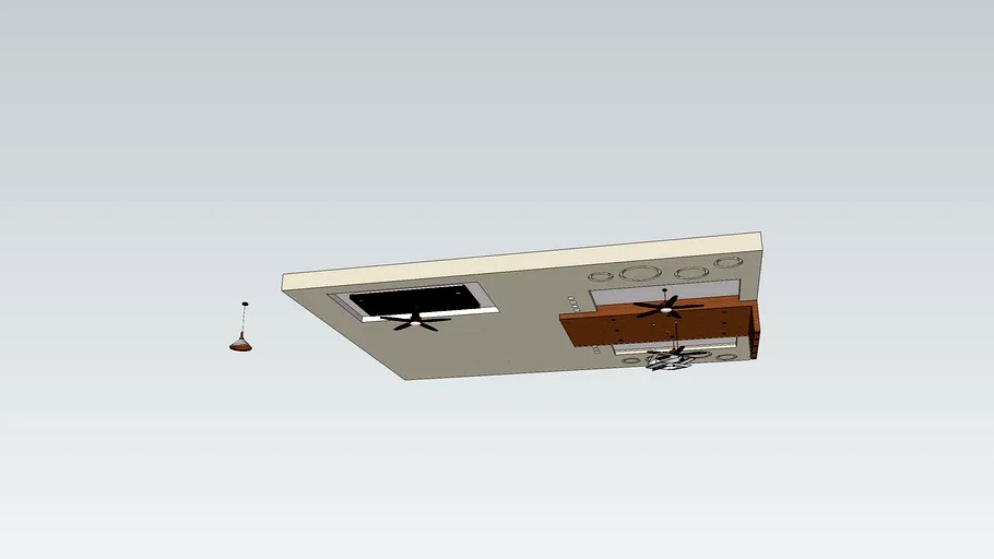 False ceiling 3d model