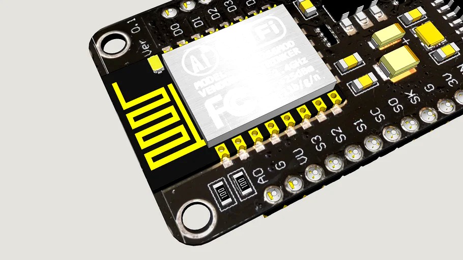 NodeMCU v3 3d model