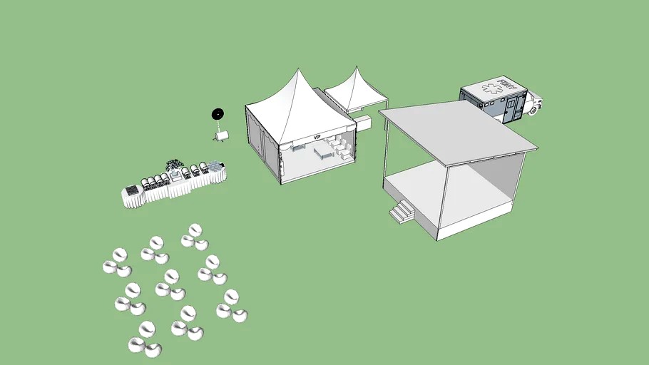 panggung 3d model