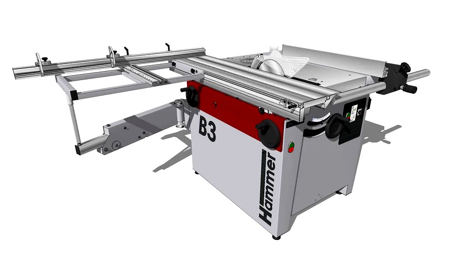 HAMMER B3 WINNER COMFORT Kreissäge-Fräsmaschine, Tischsäge, Circular ...