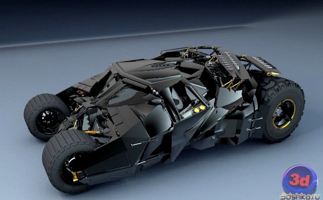 Batmobile 3D Model