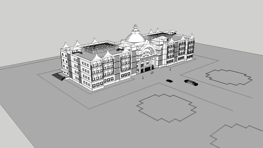 NALANDA OPEN UNIVERSITY, 3d model
