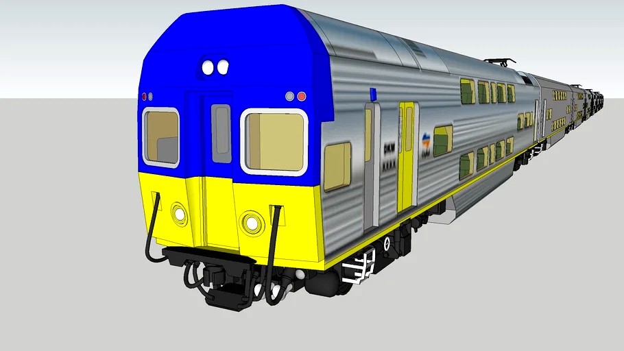 CityRail V Set Intercity 3d model