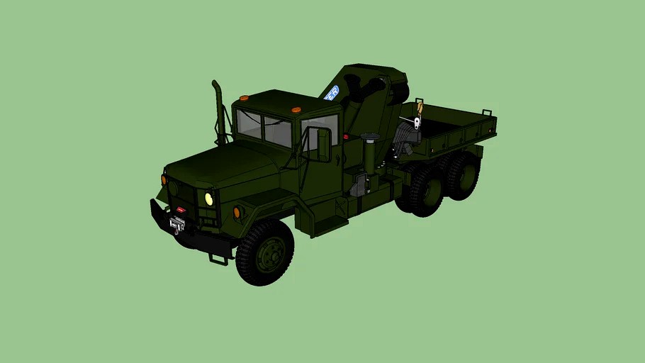 reo m35a2 grue effer 3d model