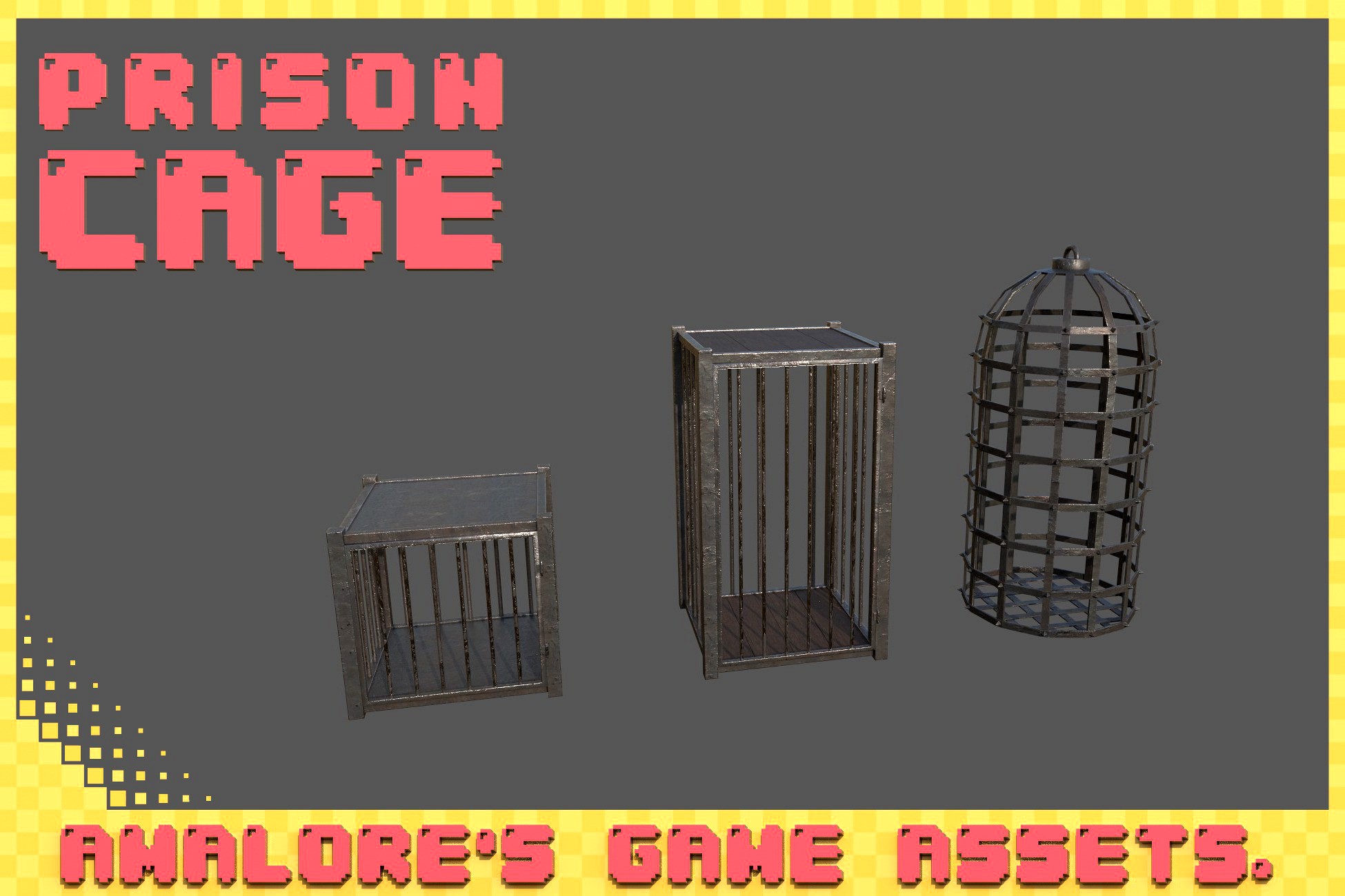 Medieval Prison Cage 3d model