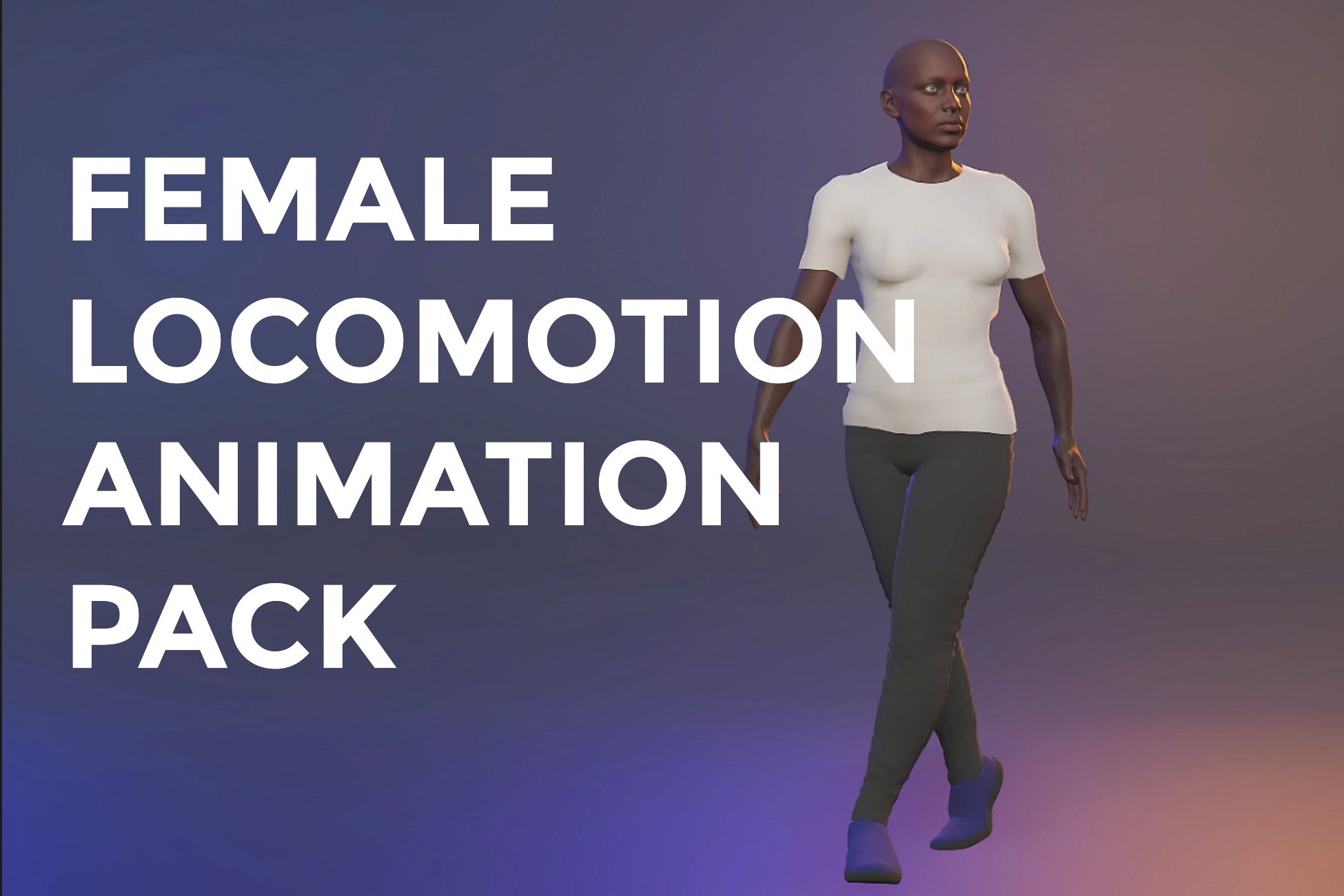 Female Locomotion Animation Pack 3d model