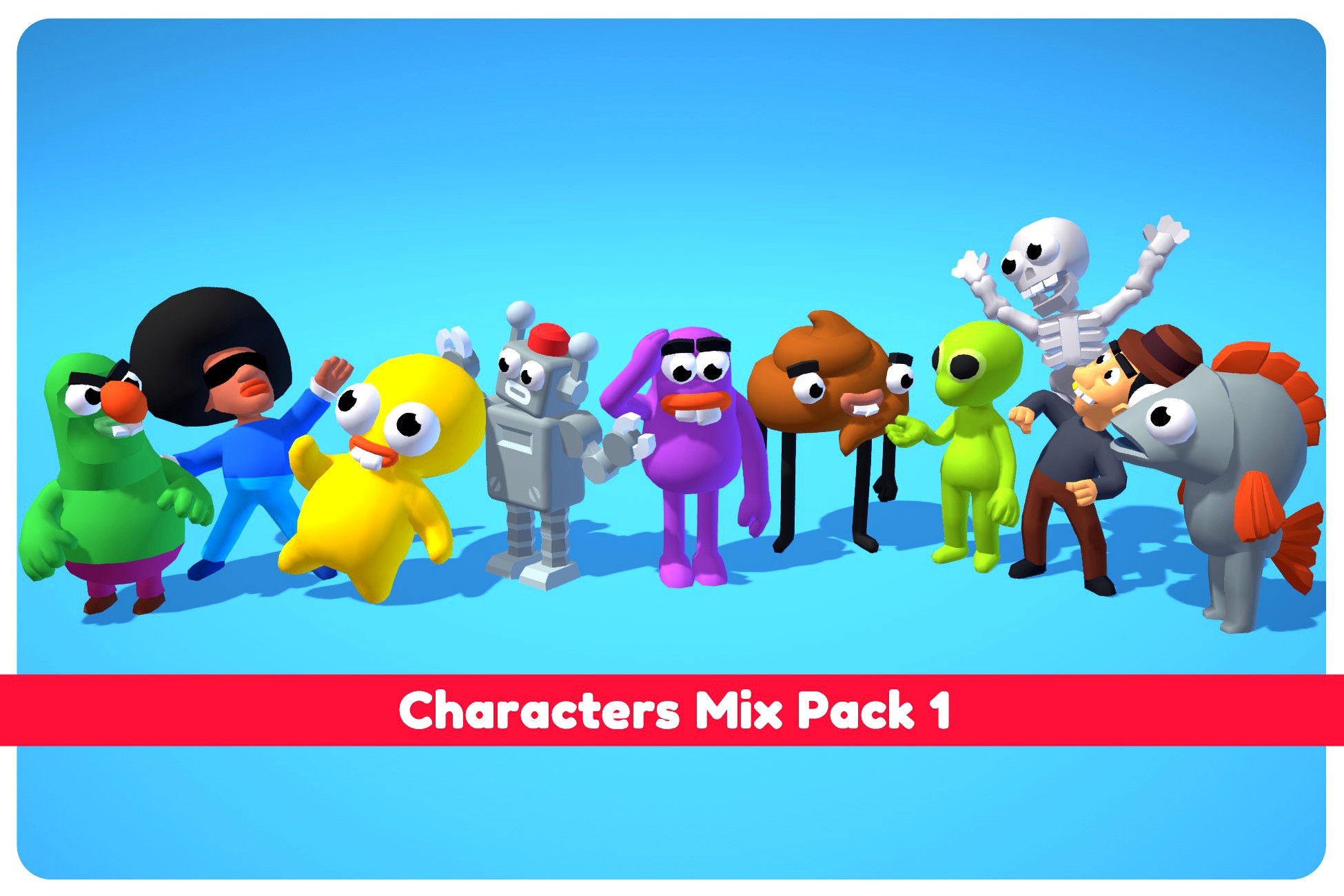Characters Mix Pack 1 3d model