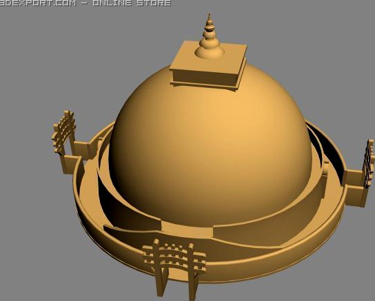 SANCHI STUPA 3D Model