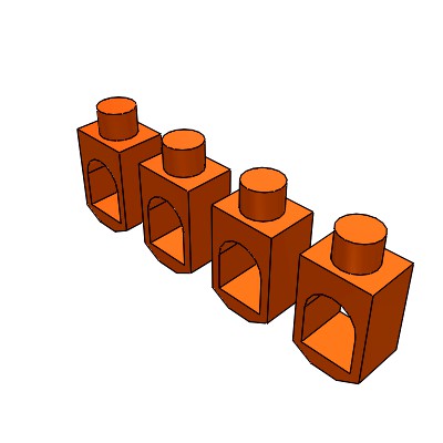 XT3 4p FIXED FCCuAl UP 3d model