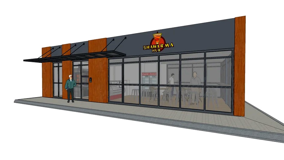 shawarma pavilion 3d model