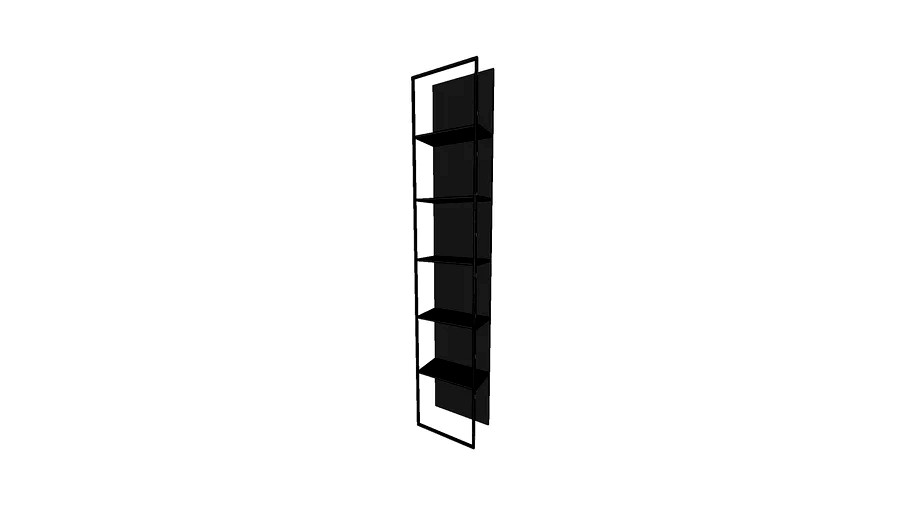 Porro GAP Wall-mounted floating bookcase 3d model
