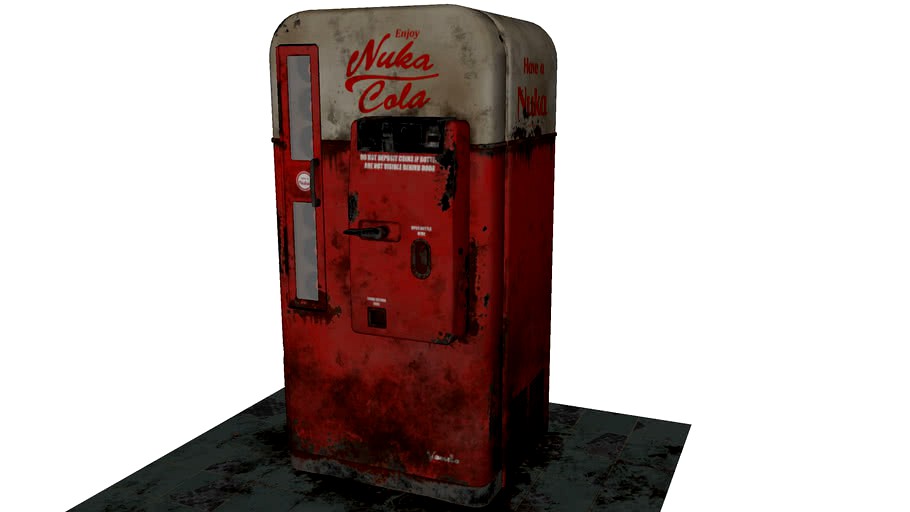 Nuka Cola Vending Machine 3d model