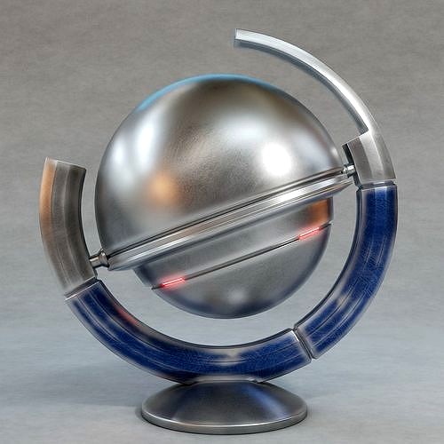Sci-fi sphere modern art 3d model
