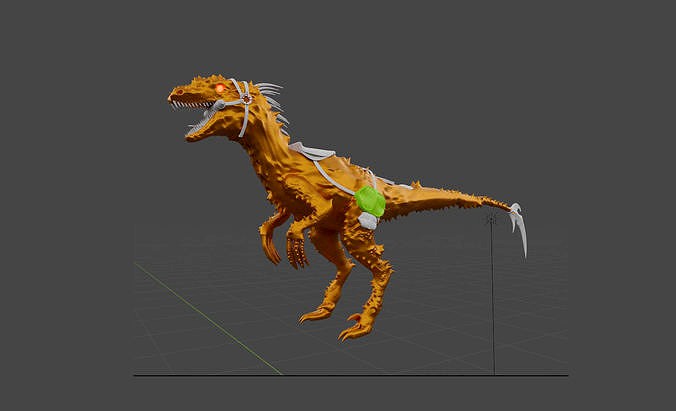 Dinosaur Game ready model 3d