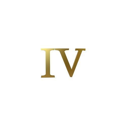 Roman Numerals 4 v1 002 3d model