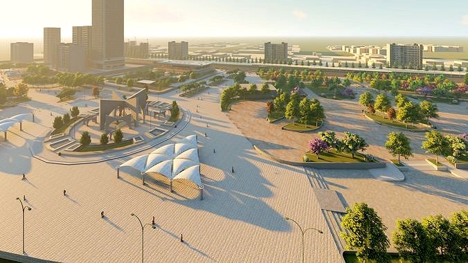 project Park 3d model-landscape