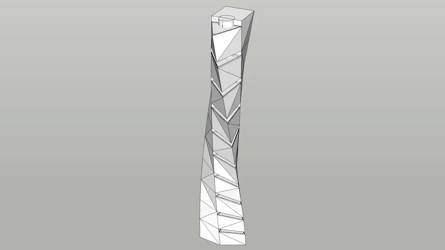 TUrning torso Low Poly 3d model
