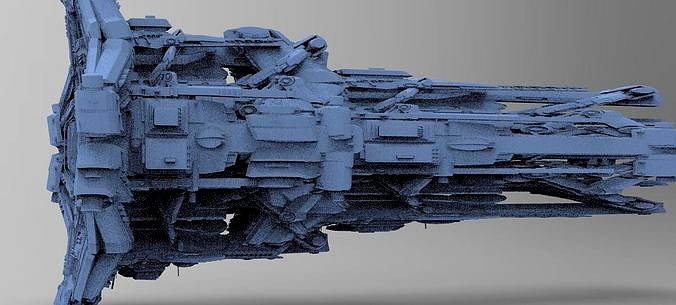 Advanced Ancient Civilization Ship architecture 13 3d model