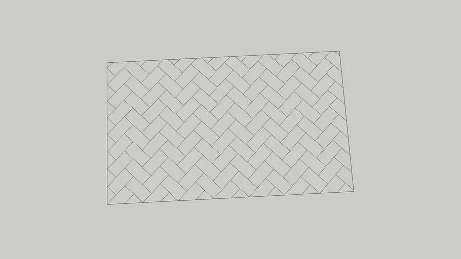 editable herringbone 3d model