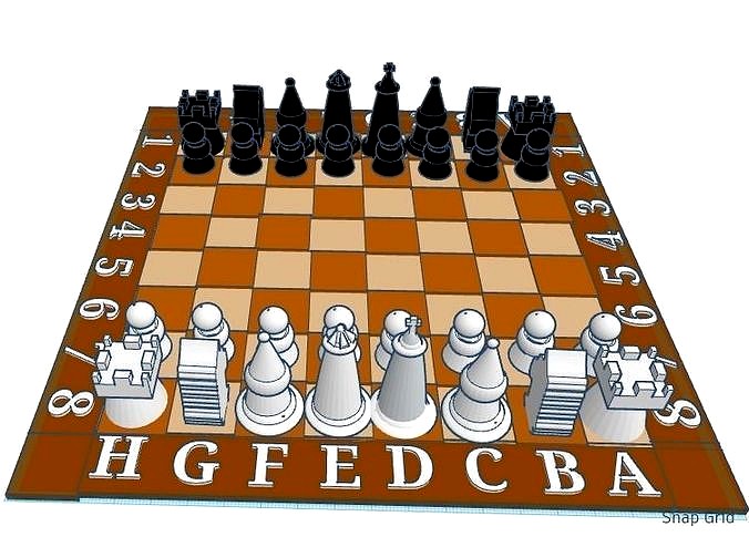 Chess board | 3D model