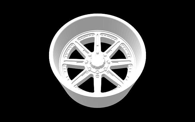 KG1 KC007 scalable and printable rims | 3D model
