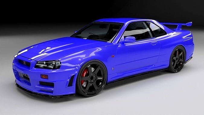 Nissan R34 Skyline spec v 3D model