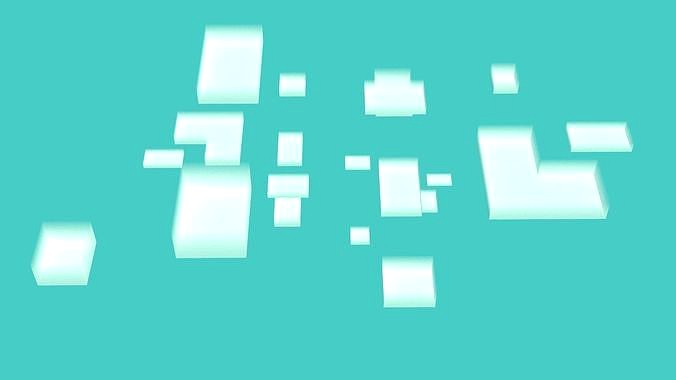 Minecraft Clouds 3d model