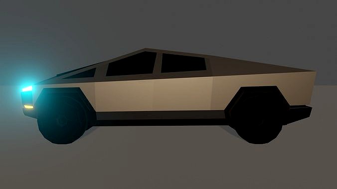 Tesla Cybertruck Low poly version 3d model