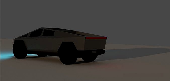 Tesla Cybertruck Low poly version 3d model
