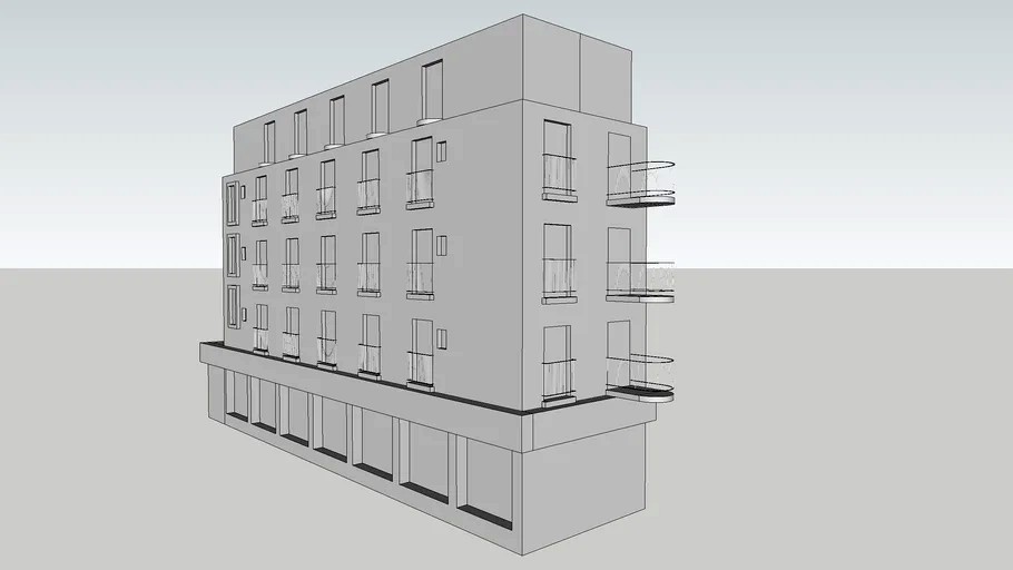 Bauhaus building on the corner of Ze'ev Jabotinsky street and Herzl in ...