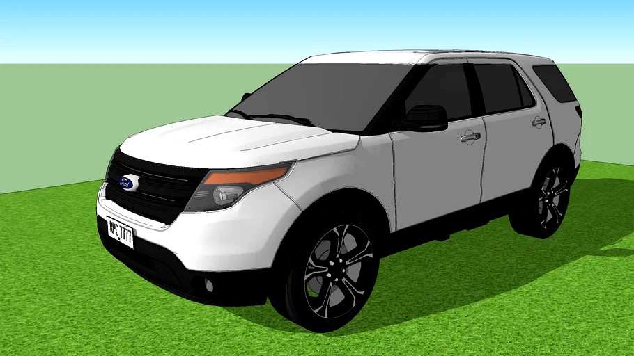 camioneta ford explorer 3d model