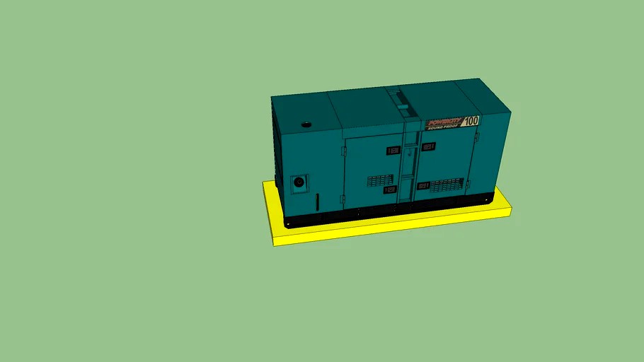 genset powercity 3d model