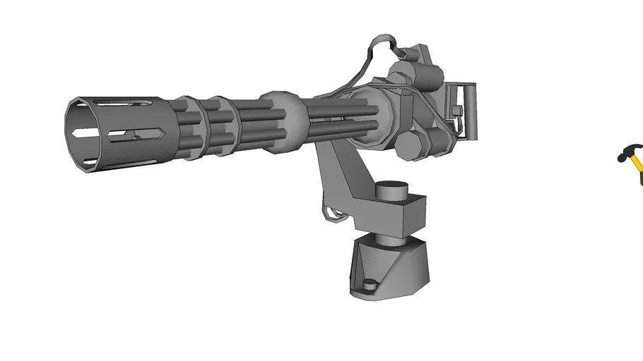 Minigun-m134 3d model