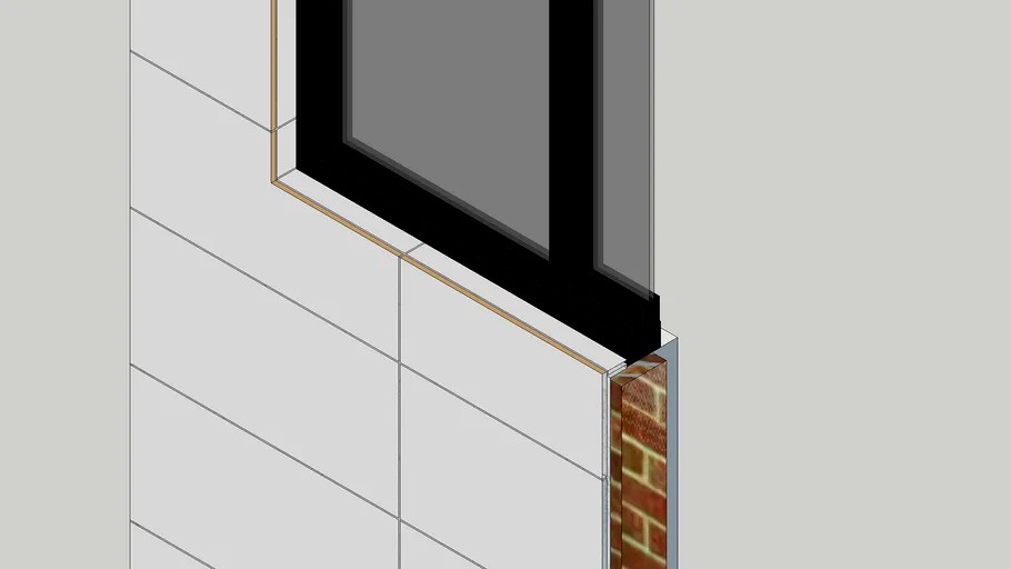 Window Sill Tile Detail 3d model