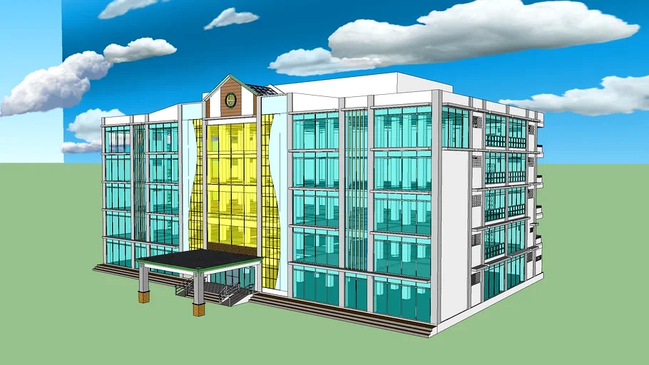 5 STOREY OFFICE BUILDING 3d model