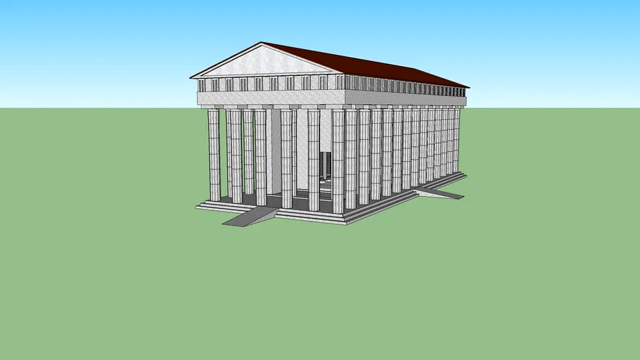 Temple of Athena Alea 3d model