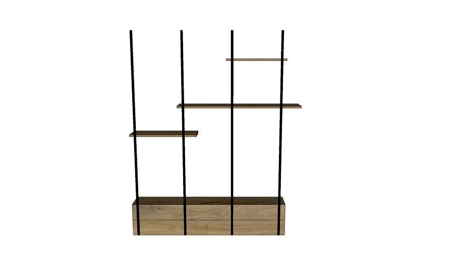 kiw wandmeubel vinke 3d model