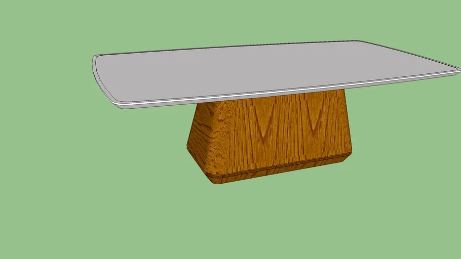 MESA JANTAR AGAVE RETANG. 3d model