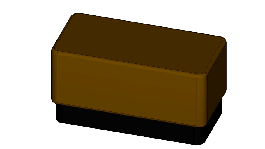 Puff Manhattan Retangular 3d model