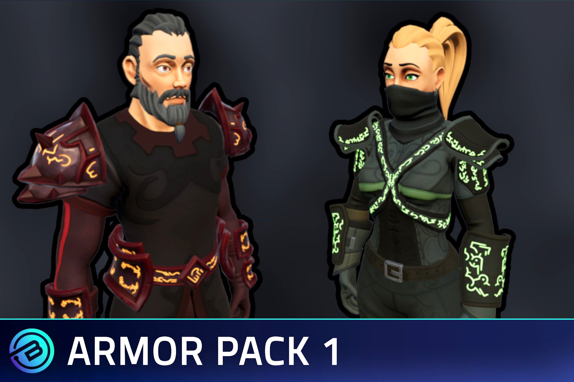Stylized Armor Sets 1 - RPG Characters 3d model