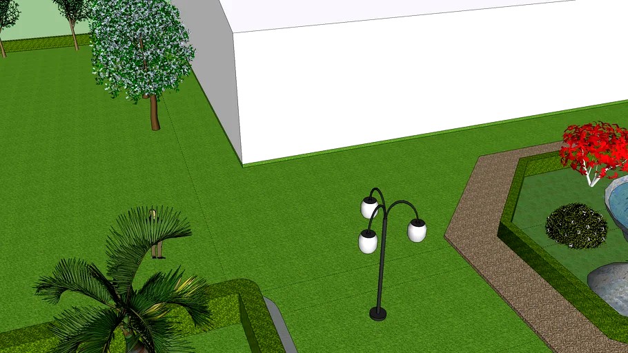 Taman temas 3d model